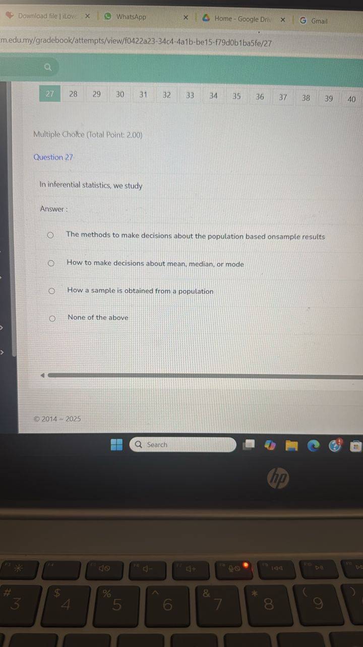 Multiple Choice (Total Point: 2.00) | StudyX