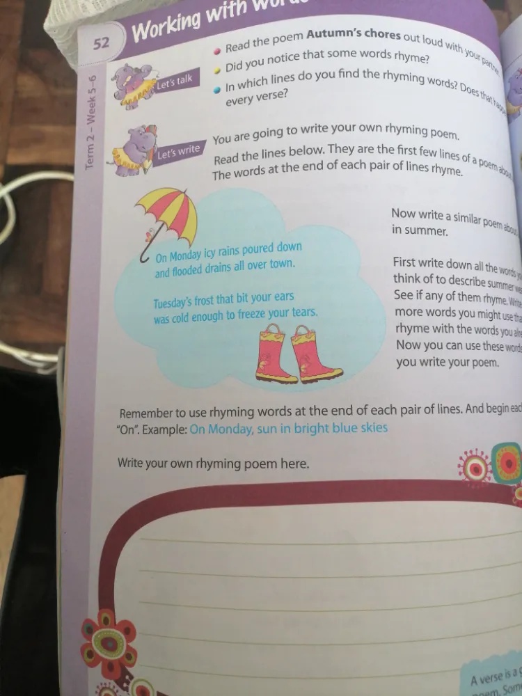 You are going to write your own rhyming | StudyX