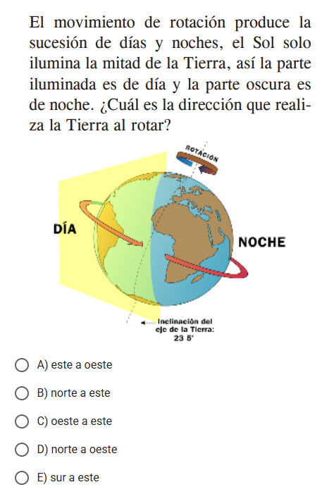 El movimiento de rotación produce la | StudyX