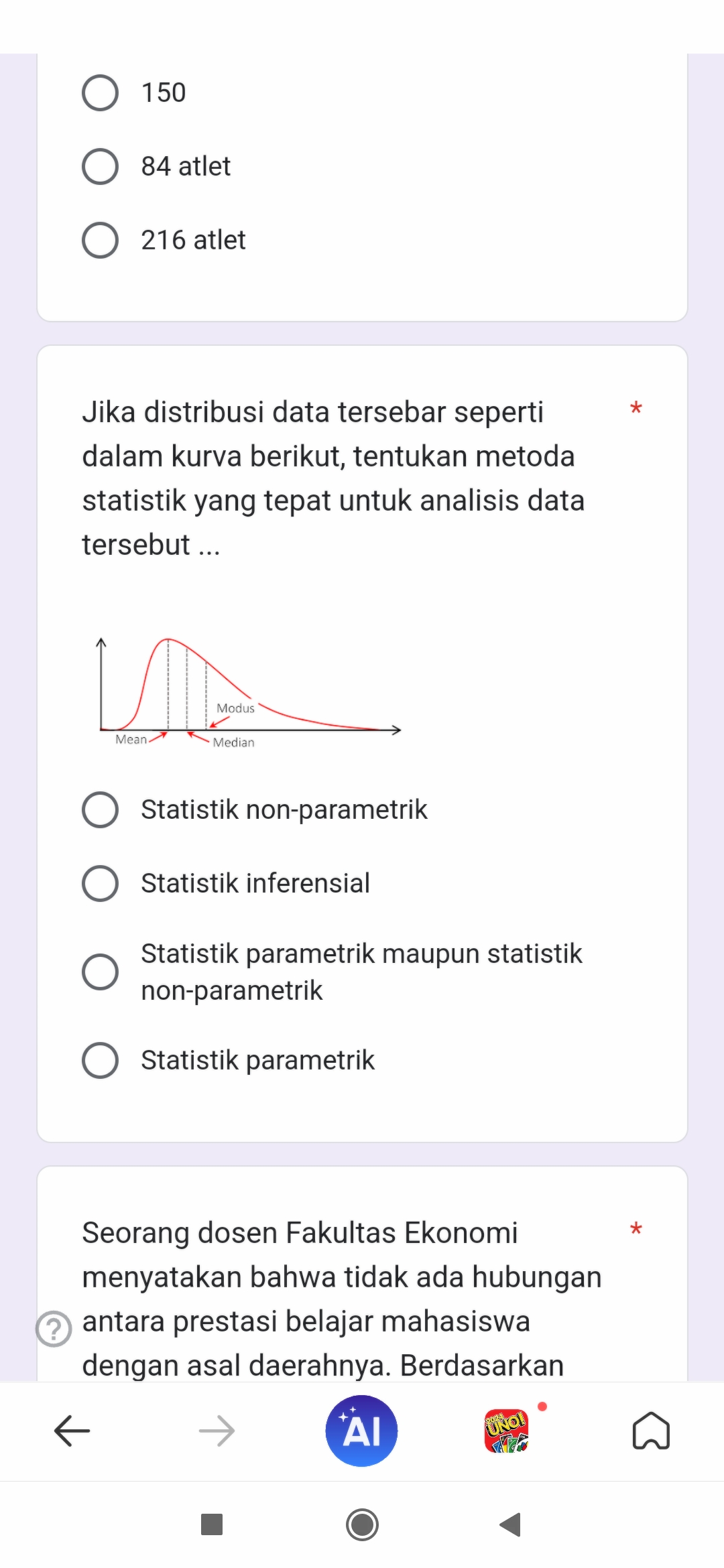Jika distribusi data tersebar seperti dalam | StudyX