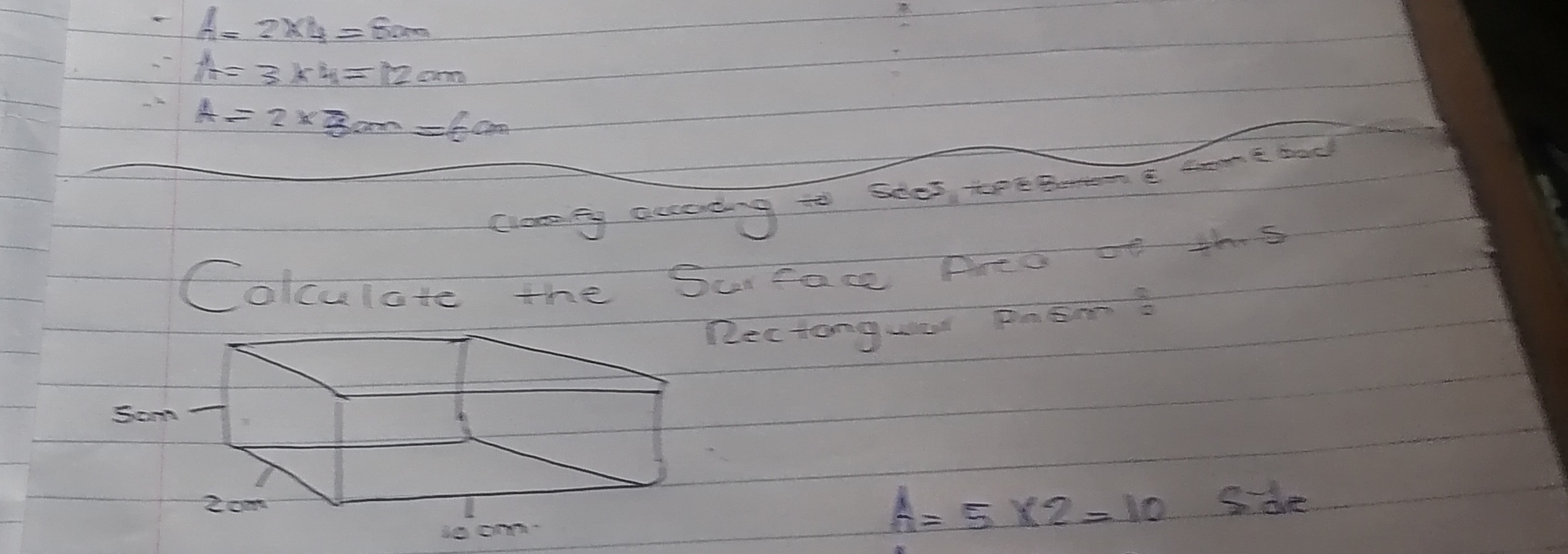 Calculate the Surface Area of this | StudyX