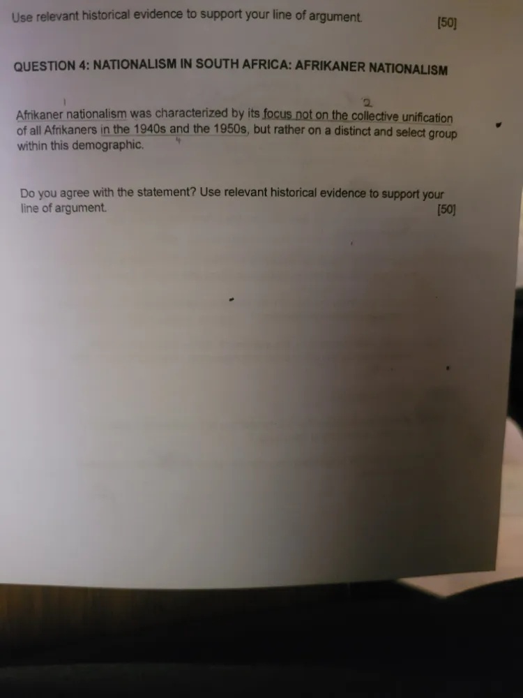 Use relevant historical evidence to support