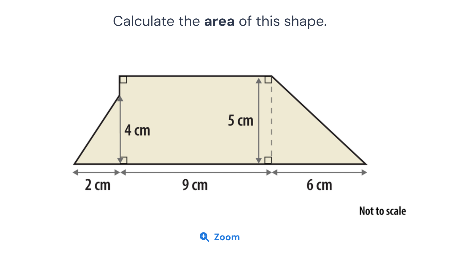 Calculate the area of this shape. | StudyX