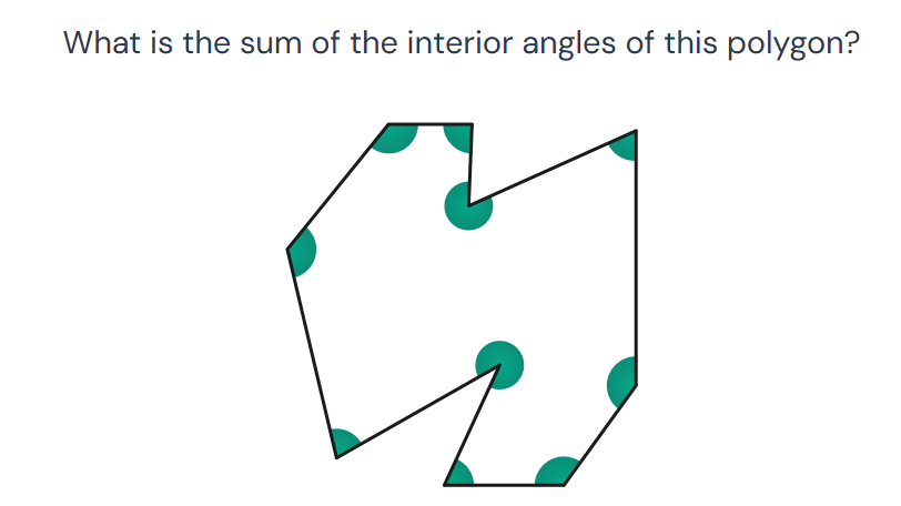 What is the sum of the interior angles of | StudyX