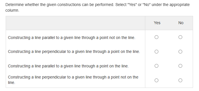 Determine whether the given constructions | StudyX
