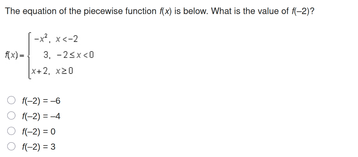 The equation of the piecewise function | StudyX