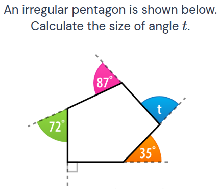 An irregular pentagon is shown below. | StudyX