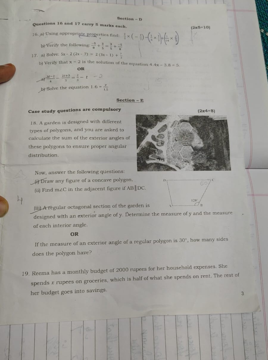 16. a) Using appropriate properties find: $ | StudyX