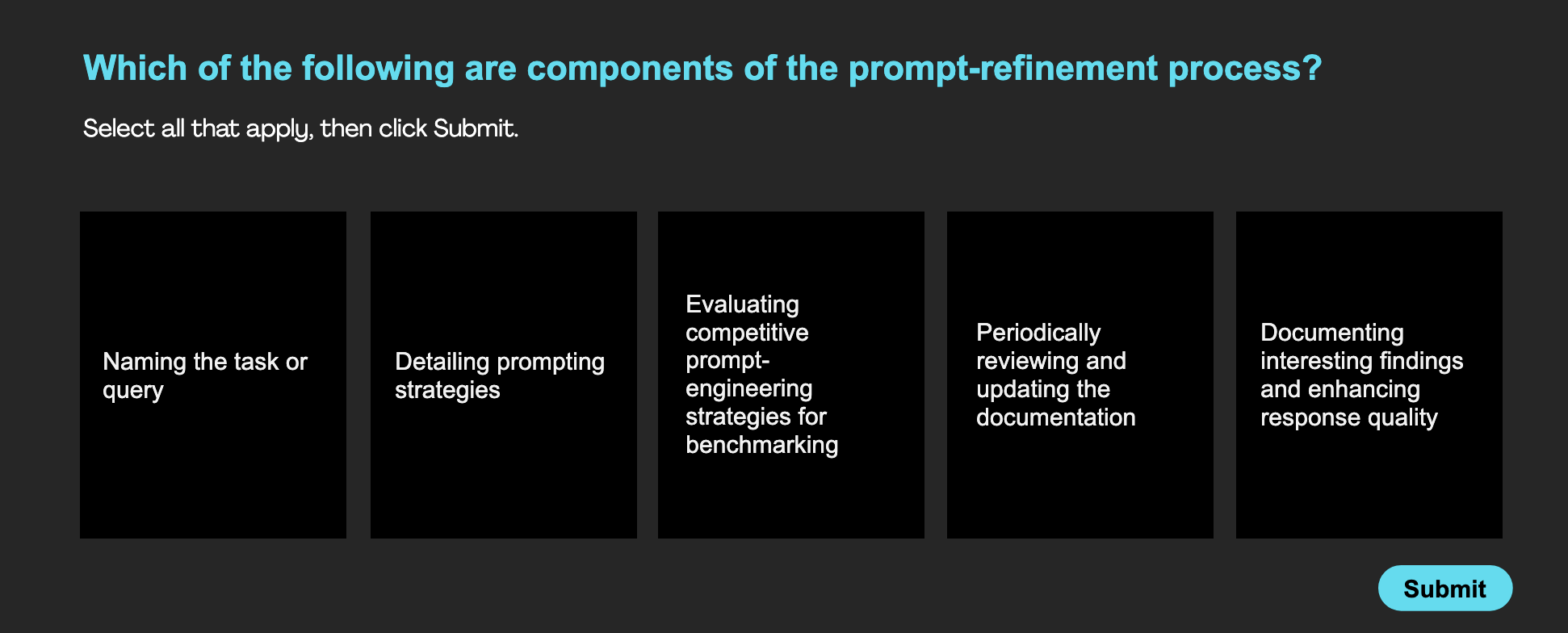Which of the following are components of the