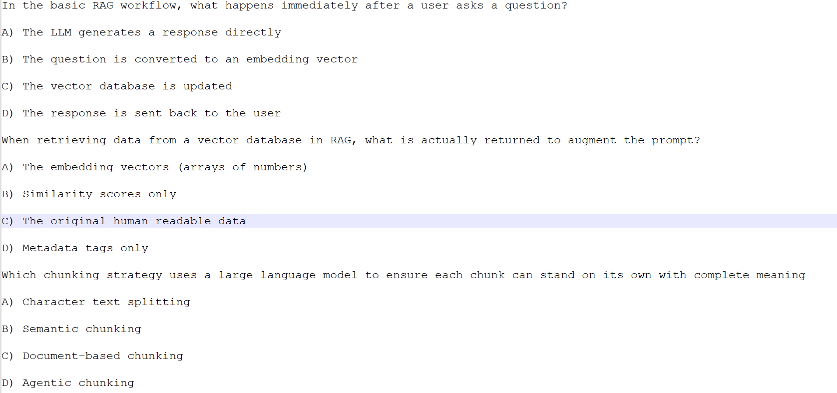In the basic RAG workflow, what happens | StudyX