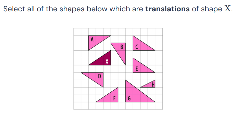 Select all of the shapes below which are | StudyX