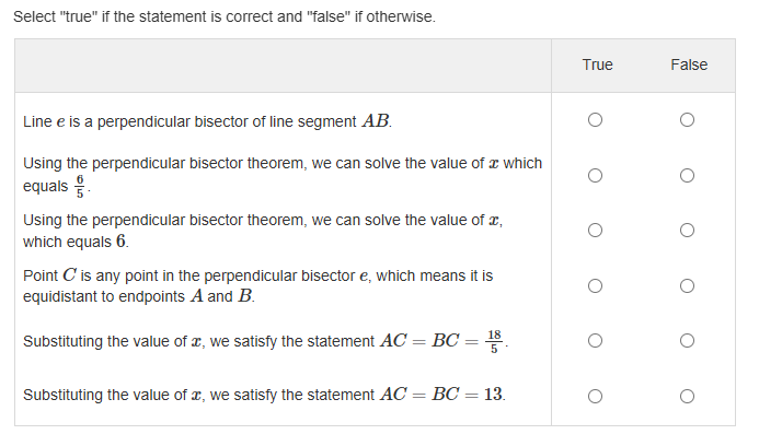 Select "true" if the statement is correct | StudyX