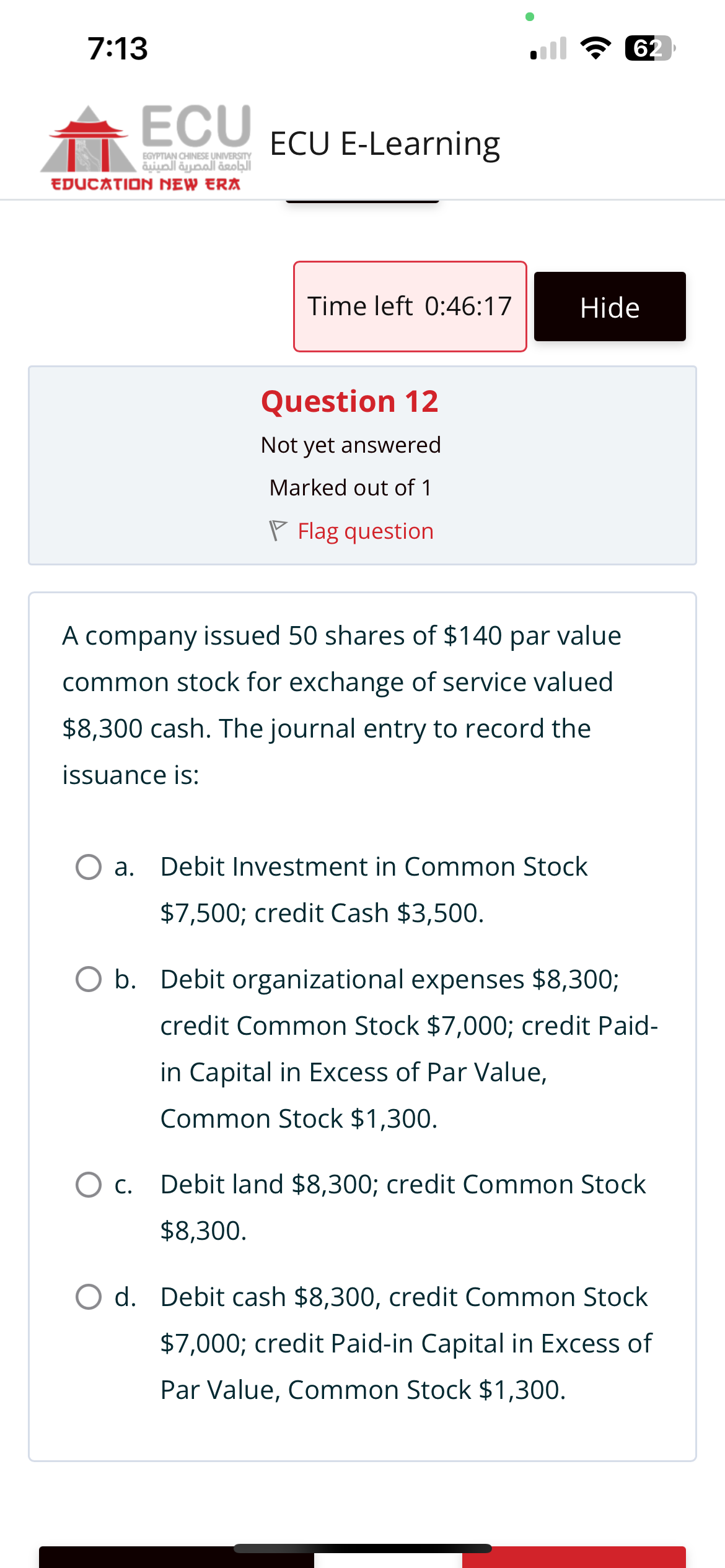 A company issued 50 shares of $140 par value | StudyX