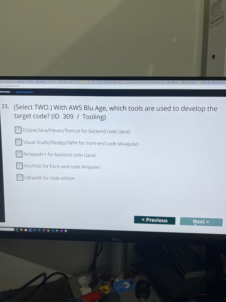 (Select TWO.) With AWS Blu Age, which tools