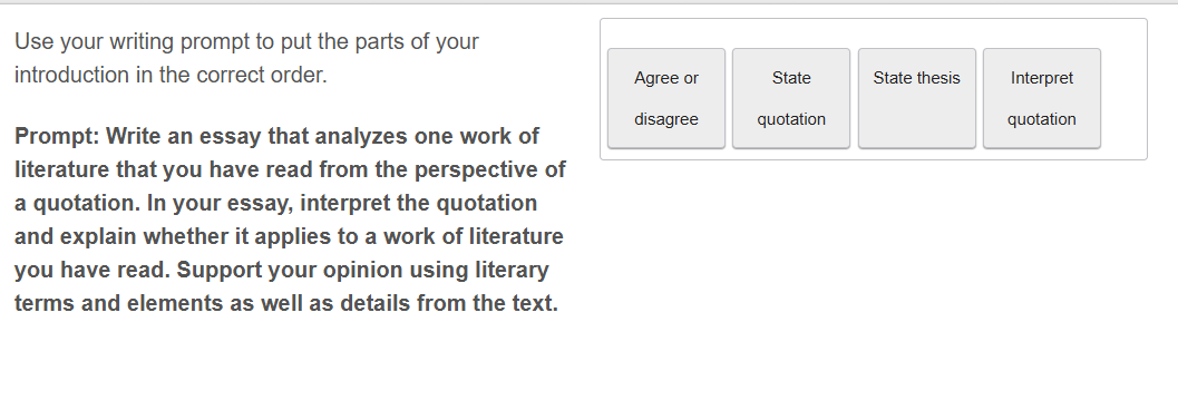 Use your writing prompt to put the parts of | StudyX