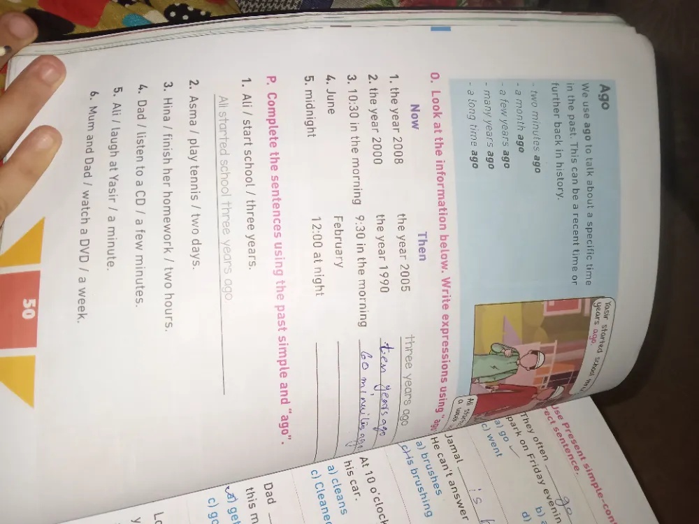 O. Look at the information below. Write | StudyX