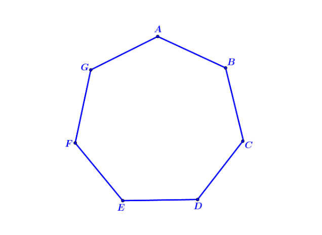 Which transformations will map the heptagon | StudyX