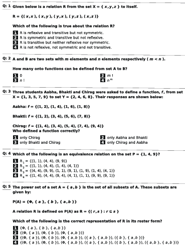 Q: 1 Given below is a relation R from the | StudyX