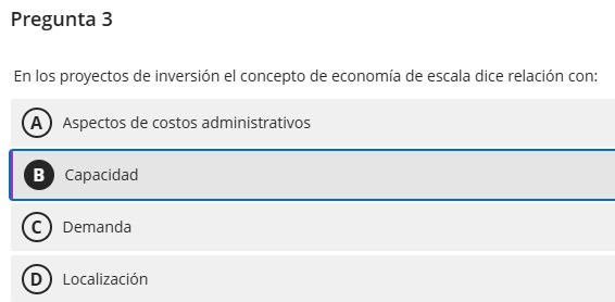 Pregunta 3 En los proyectos de inversión el | StudyX