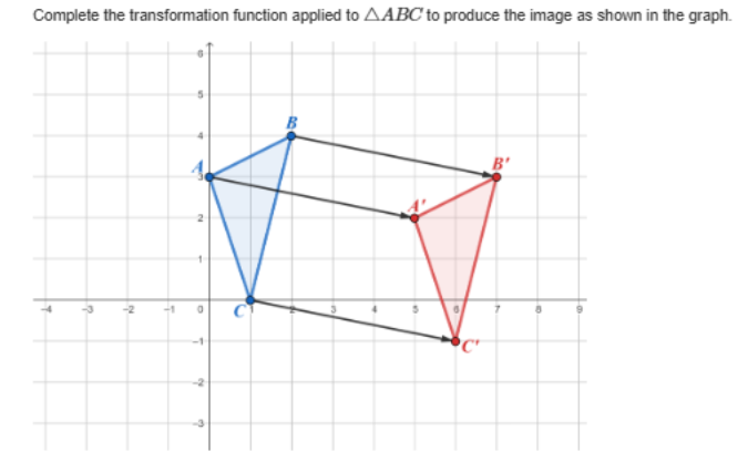 Complete the transformation function applied | StudyX