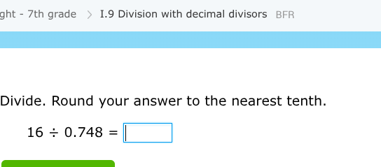 Divide. Round your answer to the nearest | StudyX