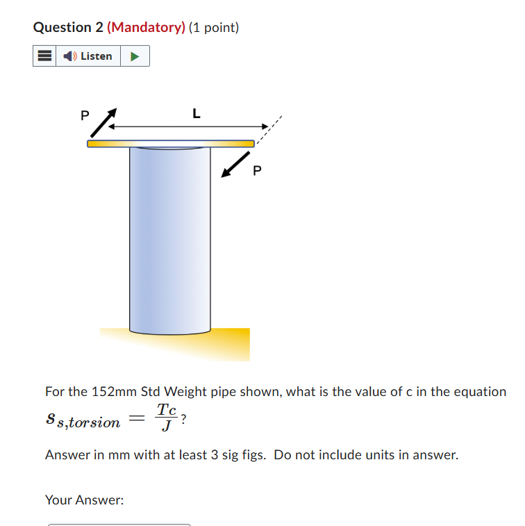 For the 152mm Std Weight pipe shown, what is | StudyX