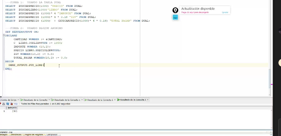 ```sql -- FORMA 1: USANDO LA TABLA DUAL | StudyX