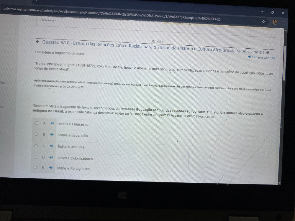 Considere o fragmento de texto: "No | StudyX