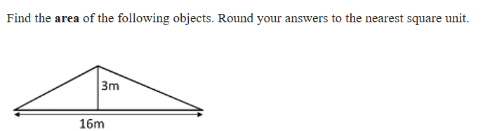 Find the area of the following objects. | StudyX