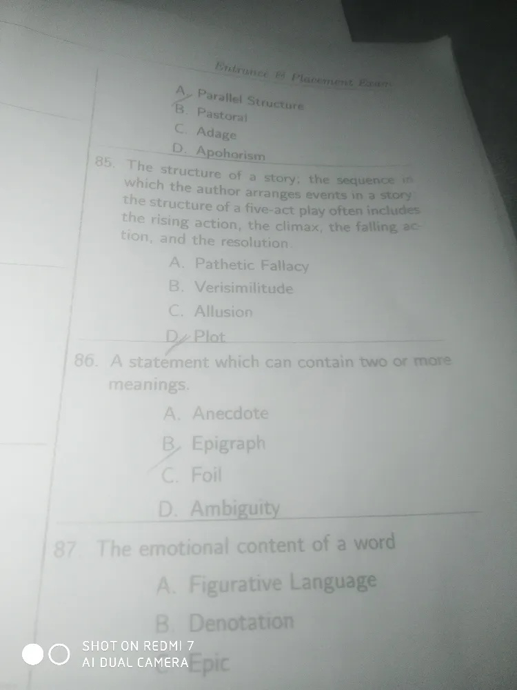 85. The structure of a story, the sequence | StudyX