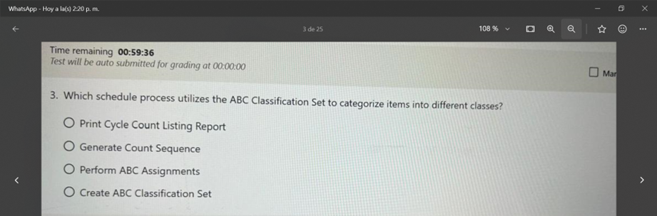 3. Which schedule process utilizes the ABC | StudyX