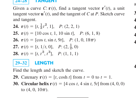 Given a curve $C: {r}(t)$, find a tangent | StudyX