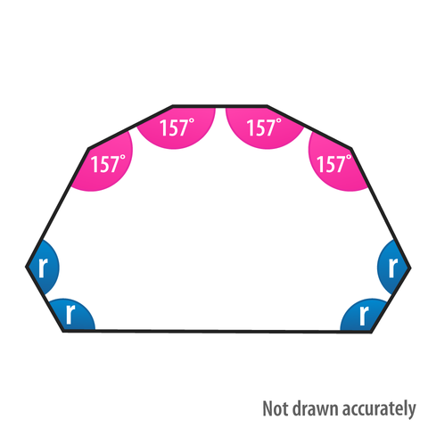 The image shows a polygon with some interior | StudyX