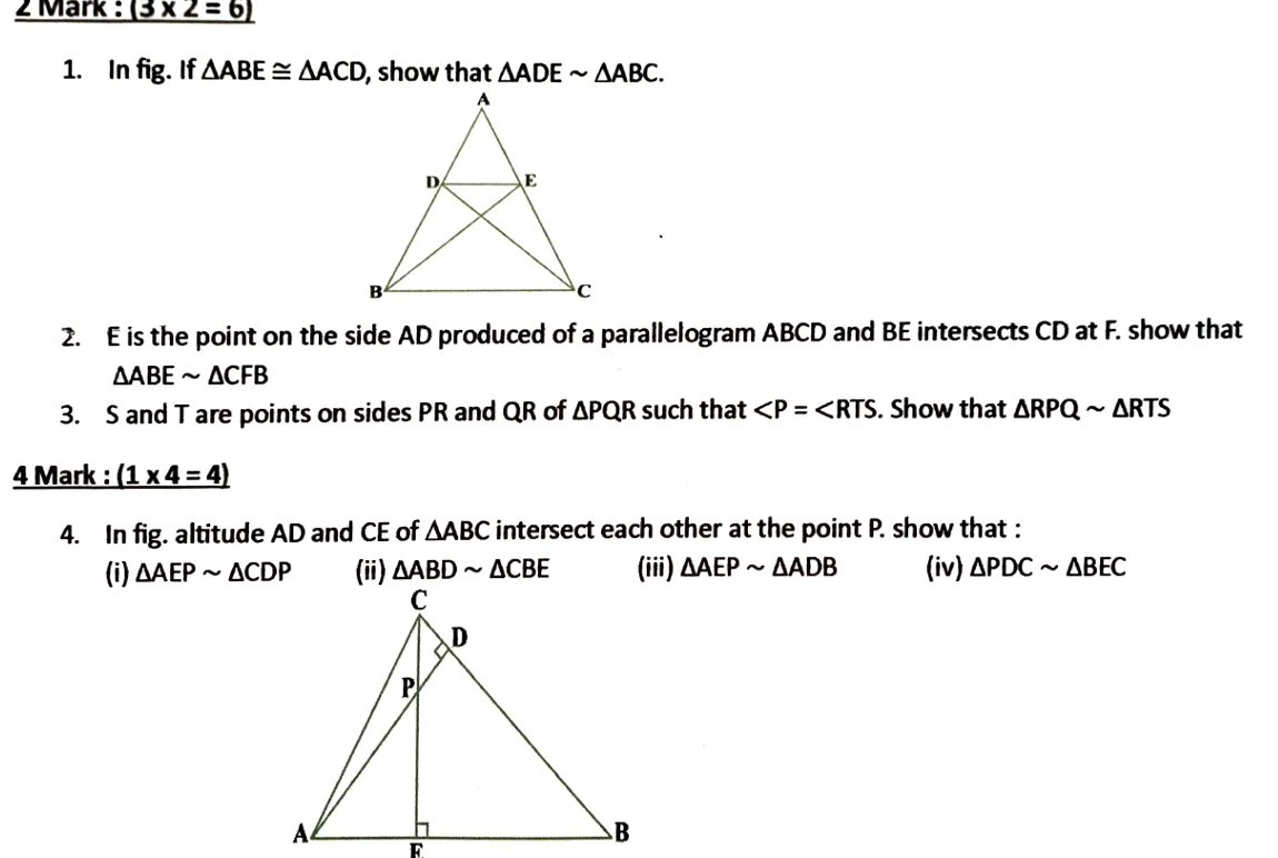 1. In fig. If $ ABE ACD$, show that $ | StudyX