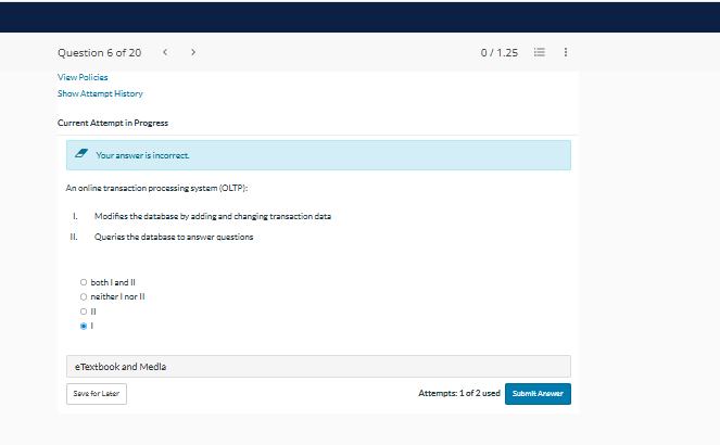 An online transaction processing system | StudyX