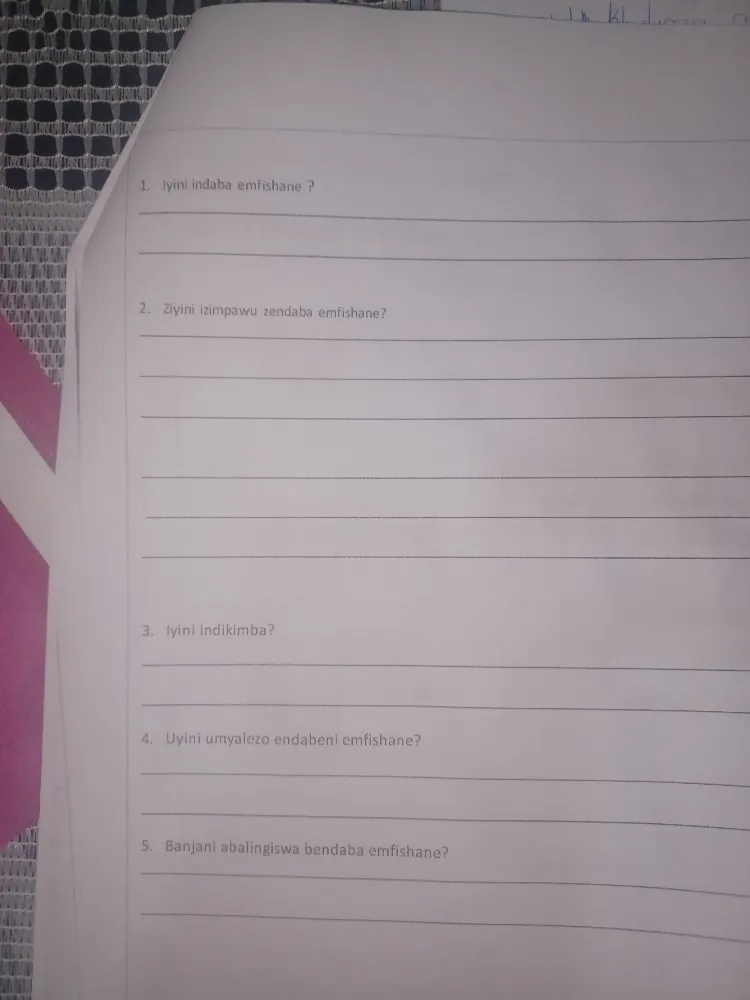 Iyini indaba emfishane ? 2. Ziyini izimpawu | StudyX