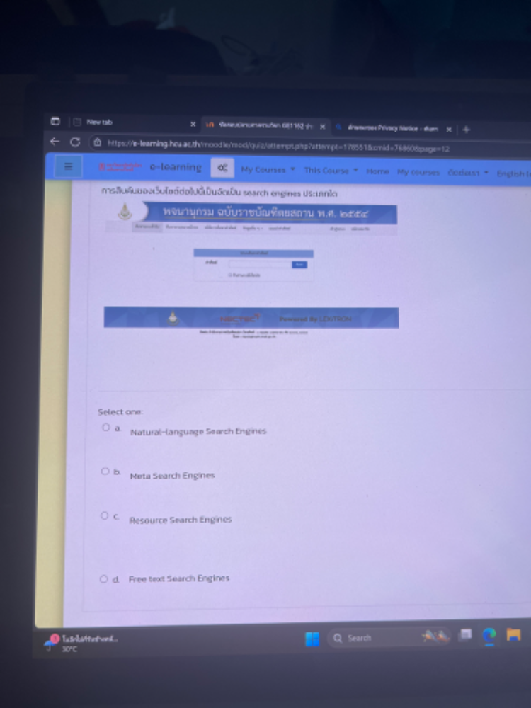 Select one: a. Natural-language Search | StudyX