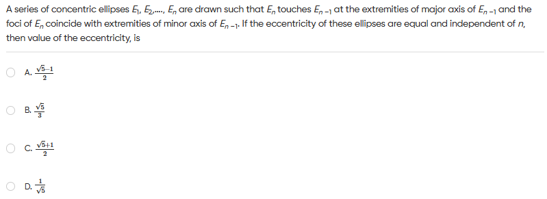 A series of concentric ellipses $E_1, | StudyX