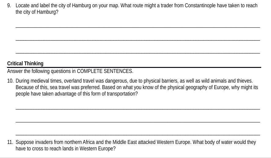Critical Thinking Answer the following | StudyX