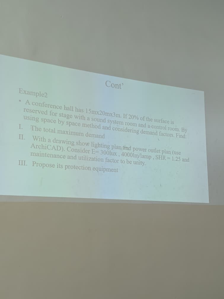 A conference hall has 15mx20mx3m. If 20% of | StudyX