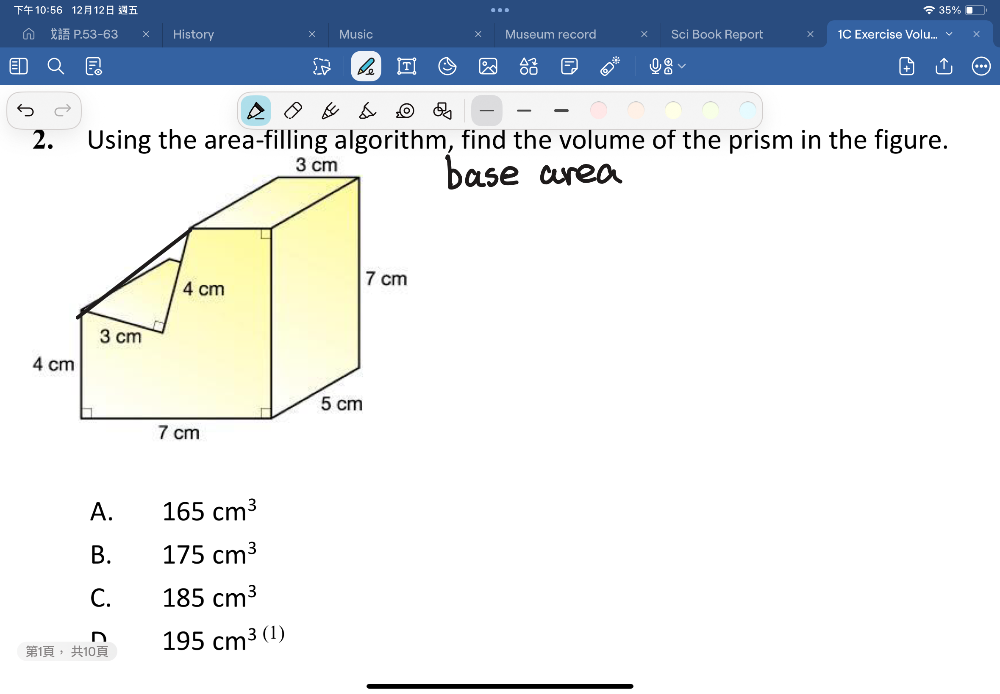 Using the area-filling algorithm, find the | StudyX