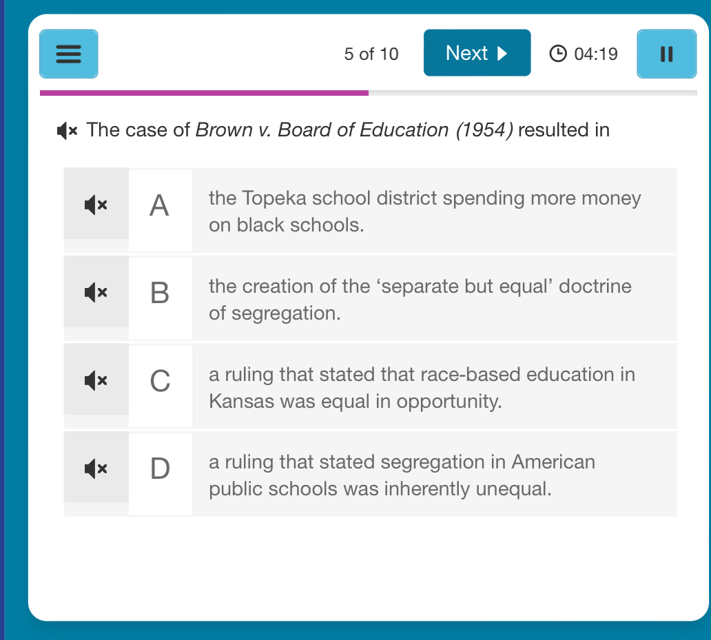 The case of _Brown v. Board of Education_ | StudyX