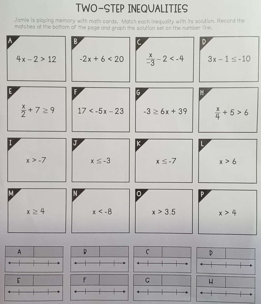 TWO-STEP INEQUALITIES Jamie is playing | StudyX