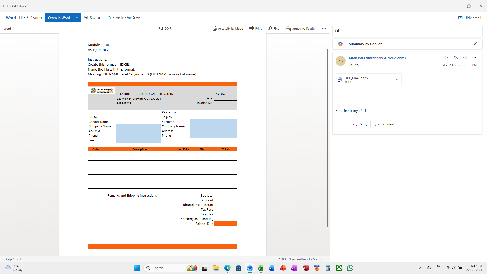 Module 3. Excel Assignment 2 Instructions: | StudyX