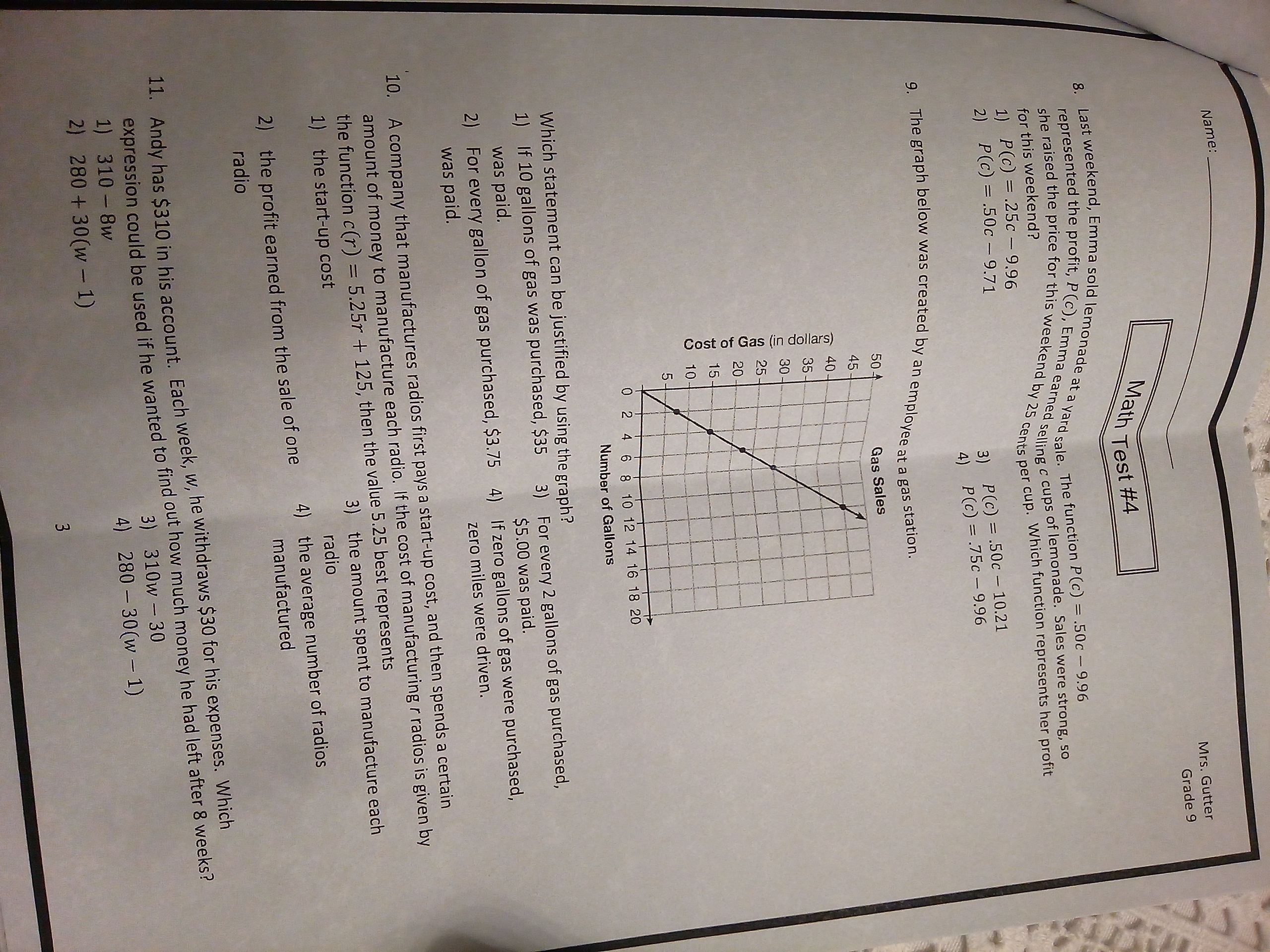 Last weekend, Emma sold lemonade at a yard | StudyX