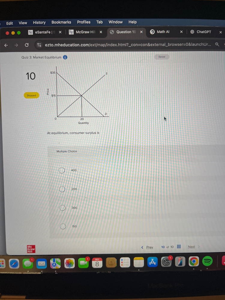Quiz 3: Market Equilibrium [$35] [$15] At | StudyX