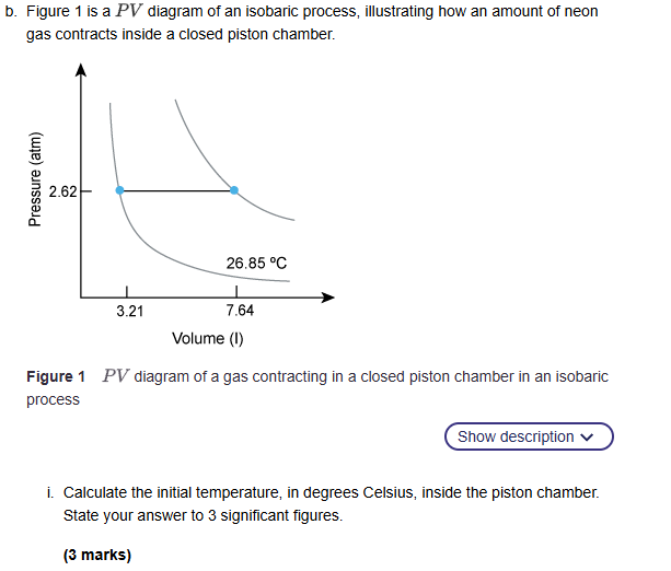 b. Figure 1 is a $PV$ diagram of an isobaric | StudyX