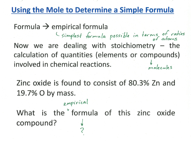 Using the Mole to Determine a Simple Formula | StudyX
