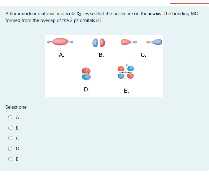 A homonuclear diatomic molecule X2 lies so | StudyX