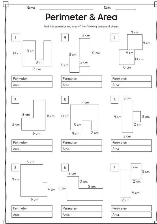 Find the perimeter and area of the following | StudyX
